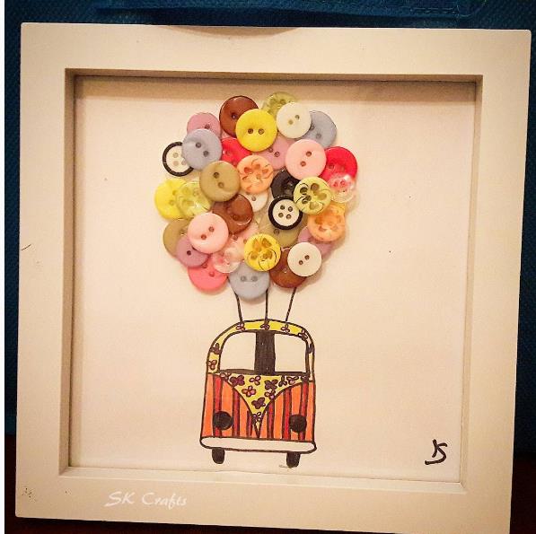 Modern Art Using Buttons